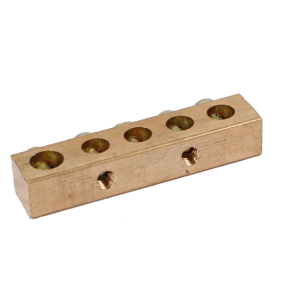 5 Holes Electrical Wire Screw Terminal Ground Copper Neutral Bar 2pcs ...