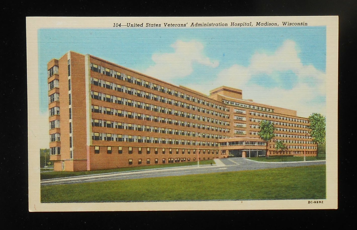 1950s Veterans Administration Hospital Tuberculosis Madison WI Dane Co ...