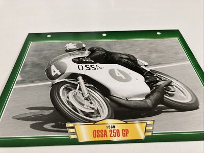Ossa 250 GP 1969 Scheda Carta Moto Passione Collezione Atlas | eBay