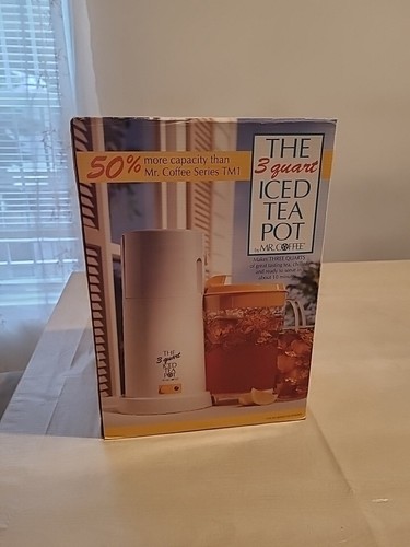 Mr. Coffee TM3 3-Quart Iced Tea Pot Maker w/ Pitcher NOS Vintage 1995 ...