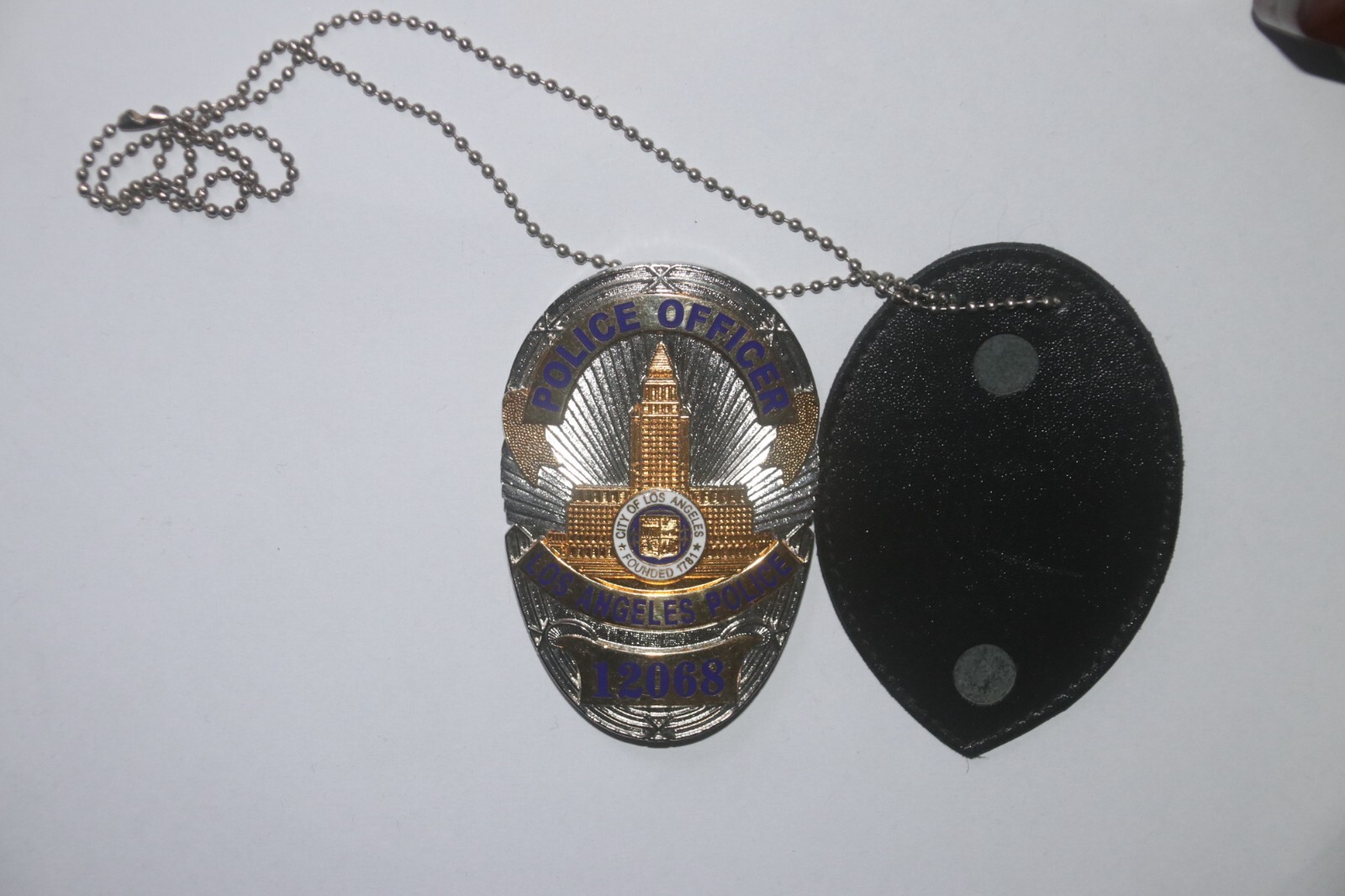 LAPD LOS ANGELES POLICE LEATHER HOLDER SEE DESCRIPTION *NO INSIGNIA* | eBay