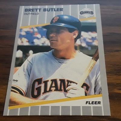 1989 Fleer Brett Butler San Francisco Giants Outfielder #324 | eBay