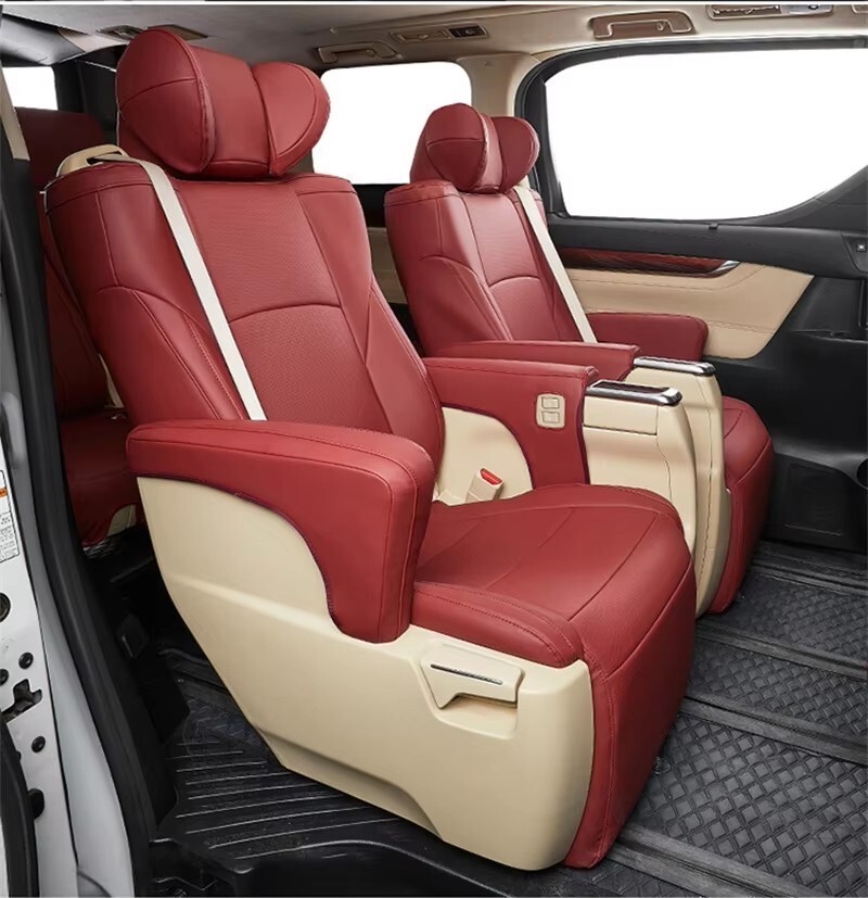 FOR 2011-2024 TOYOTA ALPHARD MOTOPTES CUSTOM CAR SEAT COVERS LEATHER ...