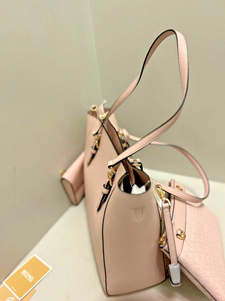 Michael Kors Charlotte Large 3-in-1 Tote Crossbody Handbag Leather ...