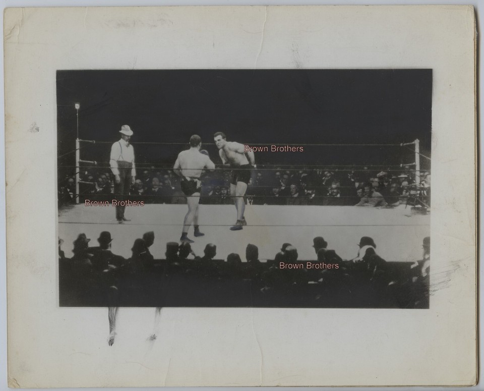 1899 Heavyweight Boxers Jim Jeffries vs. Tom Sharkey Boxing Photos #7 ...