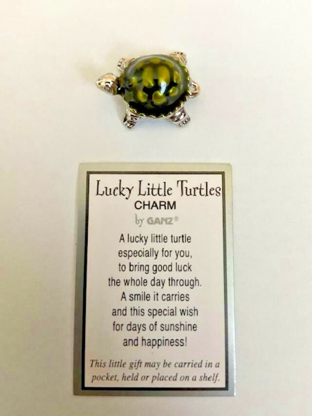 Ganz - Lucky Little Turtle Pocket, Desk or Table Good Luck Charm w Card ...