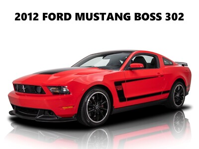 2012 Ford Mustang Boss 302 NEW Metal Sign: Bright Red w/ Black Accents ...