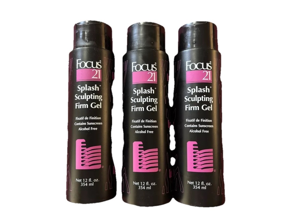 Focus 21 Splash Sculpting Firm Gel Medium Hold Alcohol Free 12 fl - 3 ...