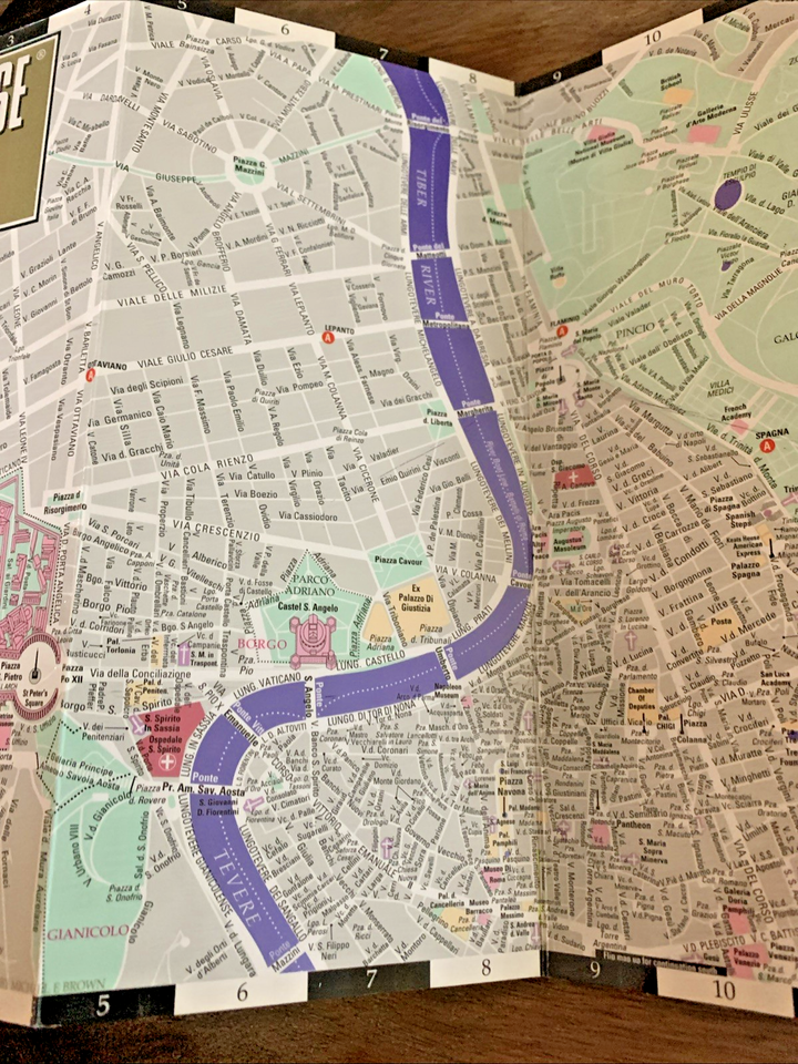 Streetwise Rome Map Laminated City Center Street Map of Rome, Italy ...