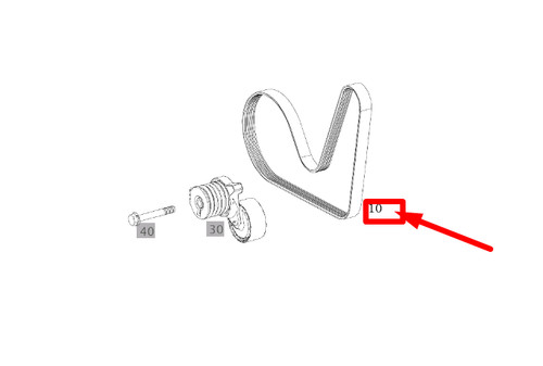 NEW MERCEDES-BENZ CLA COUPE C117 V-RIBBED BELT A0029934896 ORIGINAL NO ...