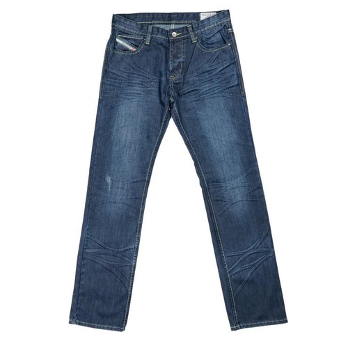 DIESEL INDUSTRY ZATHAN Jeans Distressed Dark Wash Sz. 32 x 34 Cotton ...