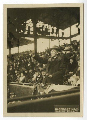Woodrow Wilson - Throwing First Baseball Pitch 1913 - Original Type 1 ...