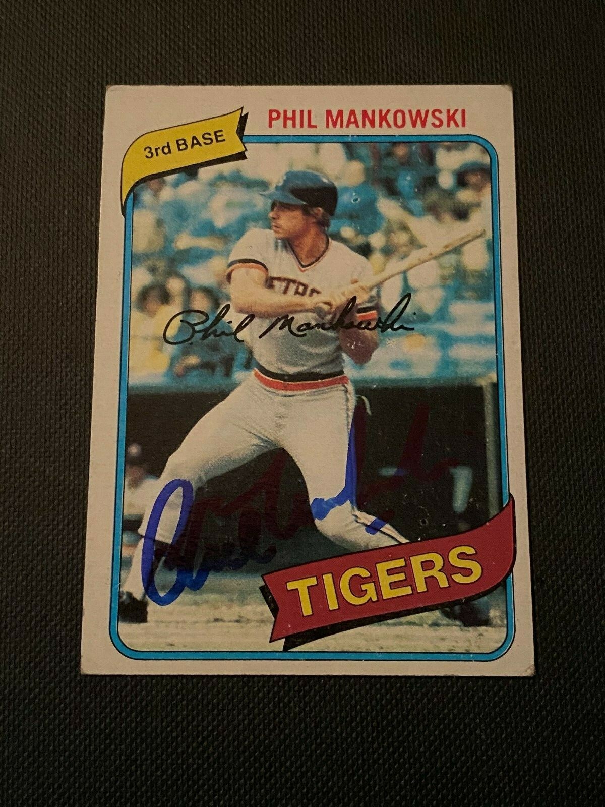 Phil Mankowski Signed 1980 Topps Baseball Card Auto Detroit Tigers ...