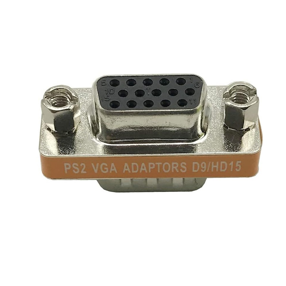 DB9 RS232 Male To DB15 HD15 Female Molded CGA/VGA Video Adapter Gender ...