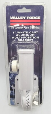 Valley Forge "Multi-Position Bracket" #60754, White Aluminum, 1" Flag ...