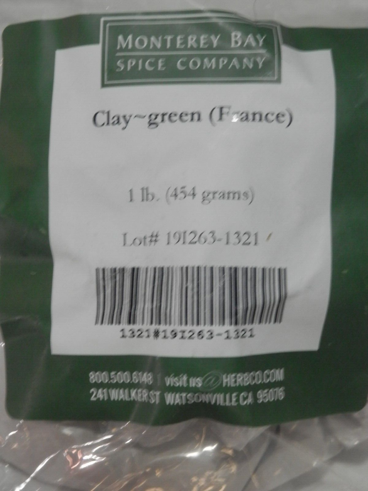 Monterey Bay Spice French Green Clay Powder - 1 Lb. | eBay
