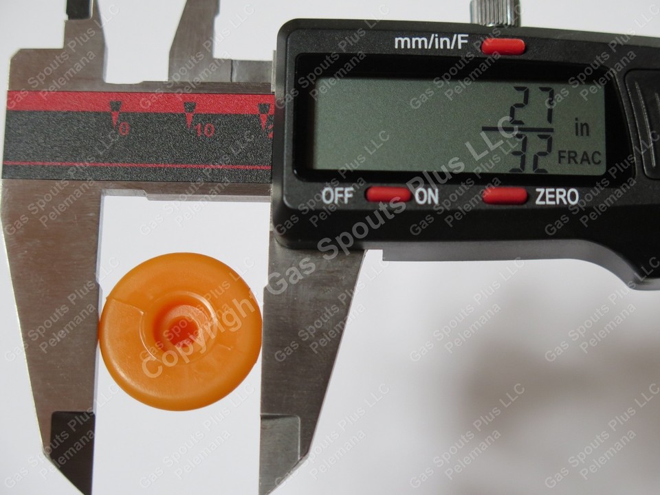 3-Pack ORANGE AFTERMARKET EAGLE SPOUT PLUGS fits Rigid & Rubber Eagle ...