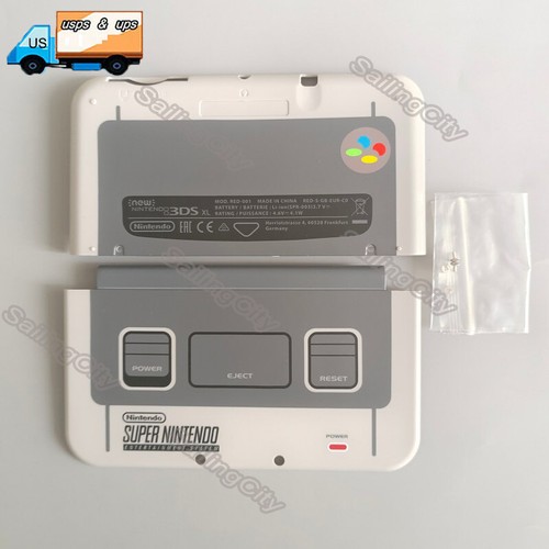 Top & Buttom Cover Housing Shell Case For New Nintendo 3DS XL LL Super ...