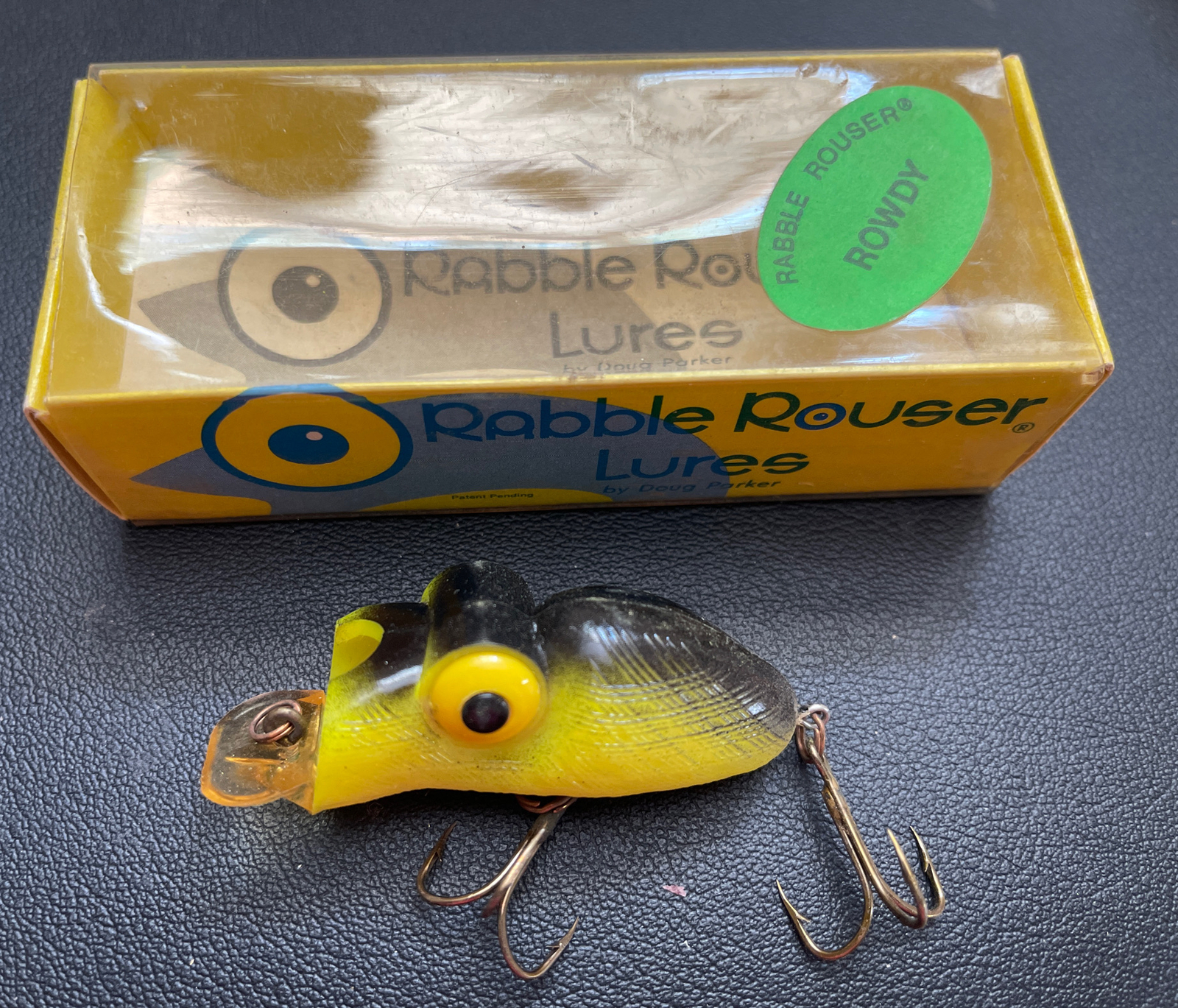 Vintage Rabble Rouser "Rowdy" RB-9 with Original Box/Insert Yellow/blk ...