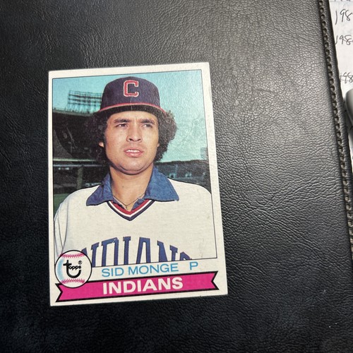 #459 Gum Stain Sid Monge Cleveland Indians 1979 Topps Baseball Card ...