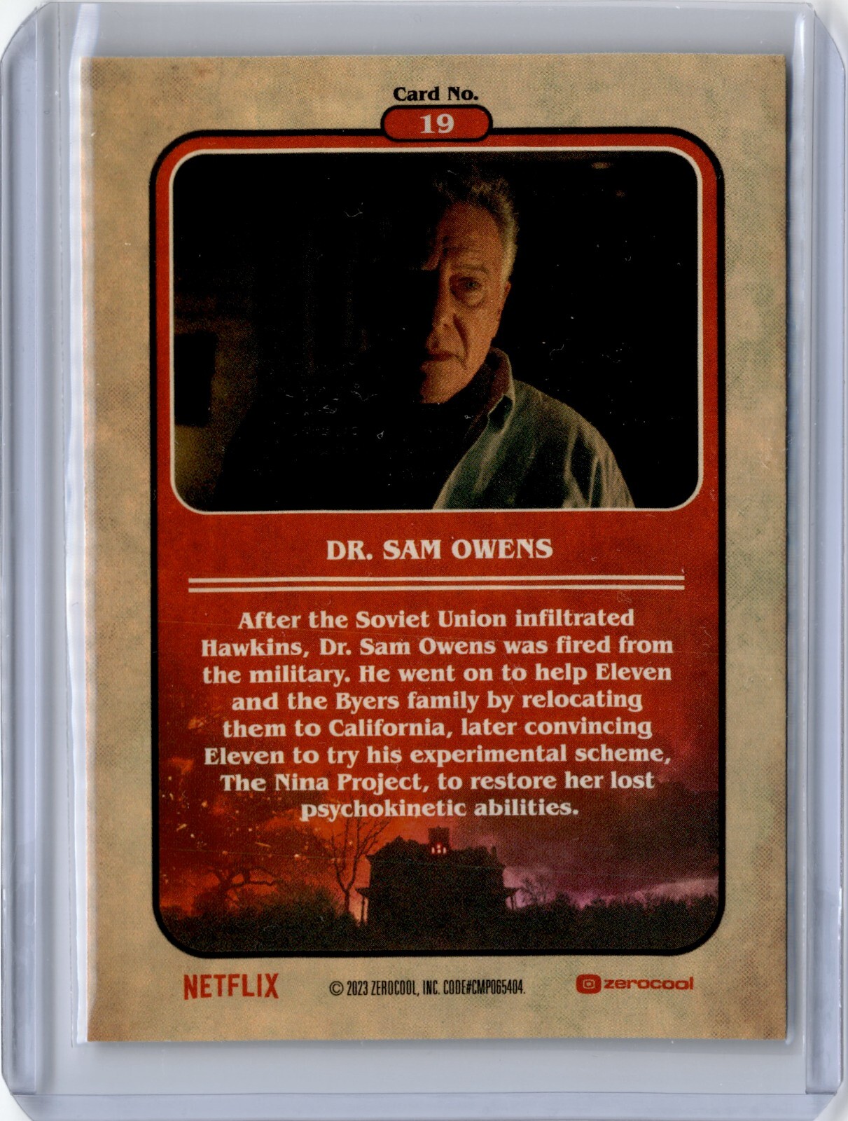 2023 Zerocool Stranger Things Season 4 DR. SAM OWENS #19 | eBay