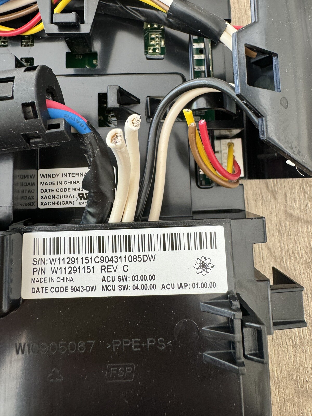 Whirlpool W11291151 Main Control Board for WFW5620HW0 Washing Machine ...