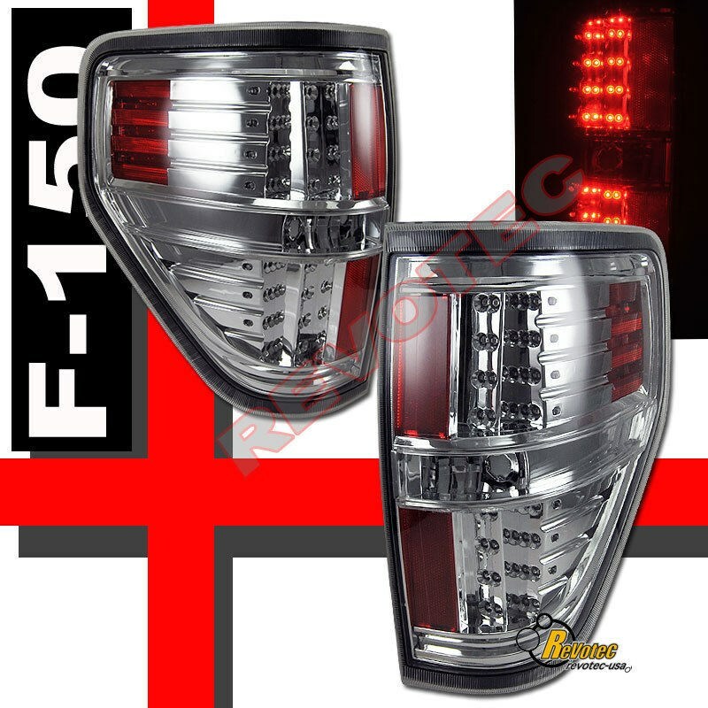 09-14 Ford F150 F-150 XL XLT STX FX4 Pickup Chrome LED Tail Lights ...