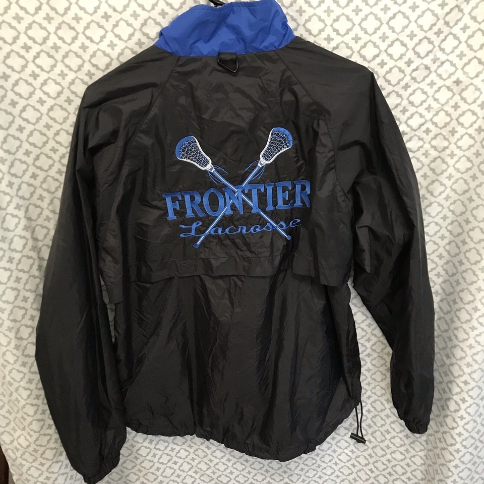 Vtg Lacrosse Hoodie Windbreaker Jacket Collegiate Varsity Holloway Mens ...