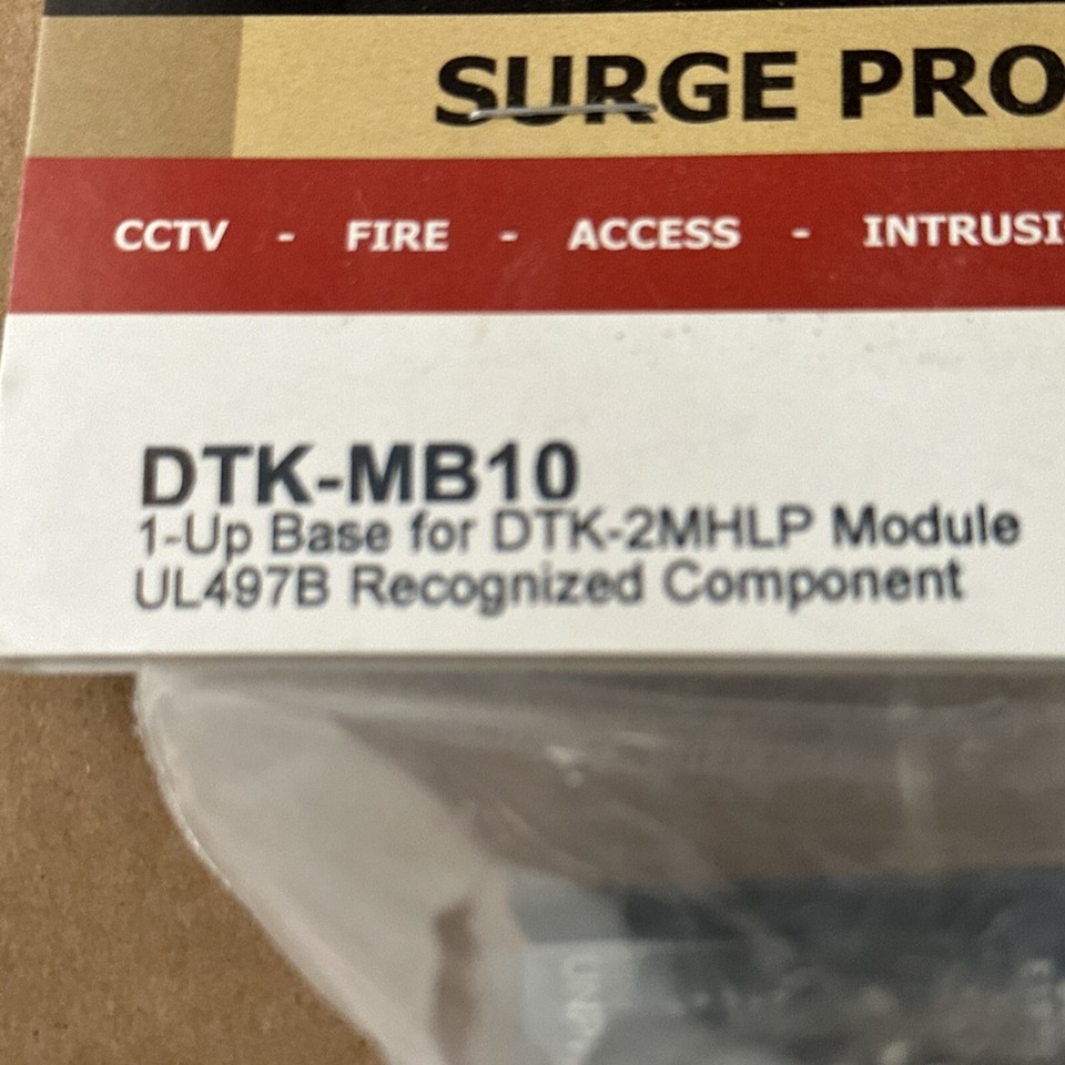 Ditek DTK-MB10 Single Module Snaptrack-type Base for 2MHLP Surge ...