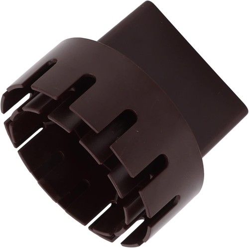 Brown Downspout Converter Plastic Adapter with Screws, 2" x 3" to 4 ...