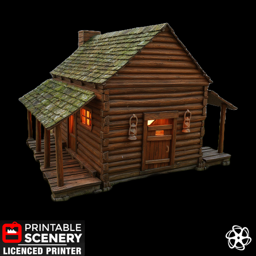 The Log Cabin - Wild West - Building - TTRPG - Miniature | eBay