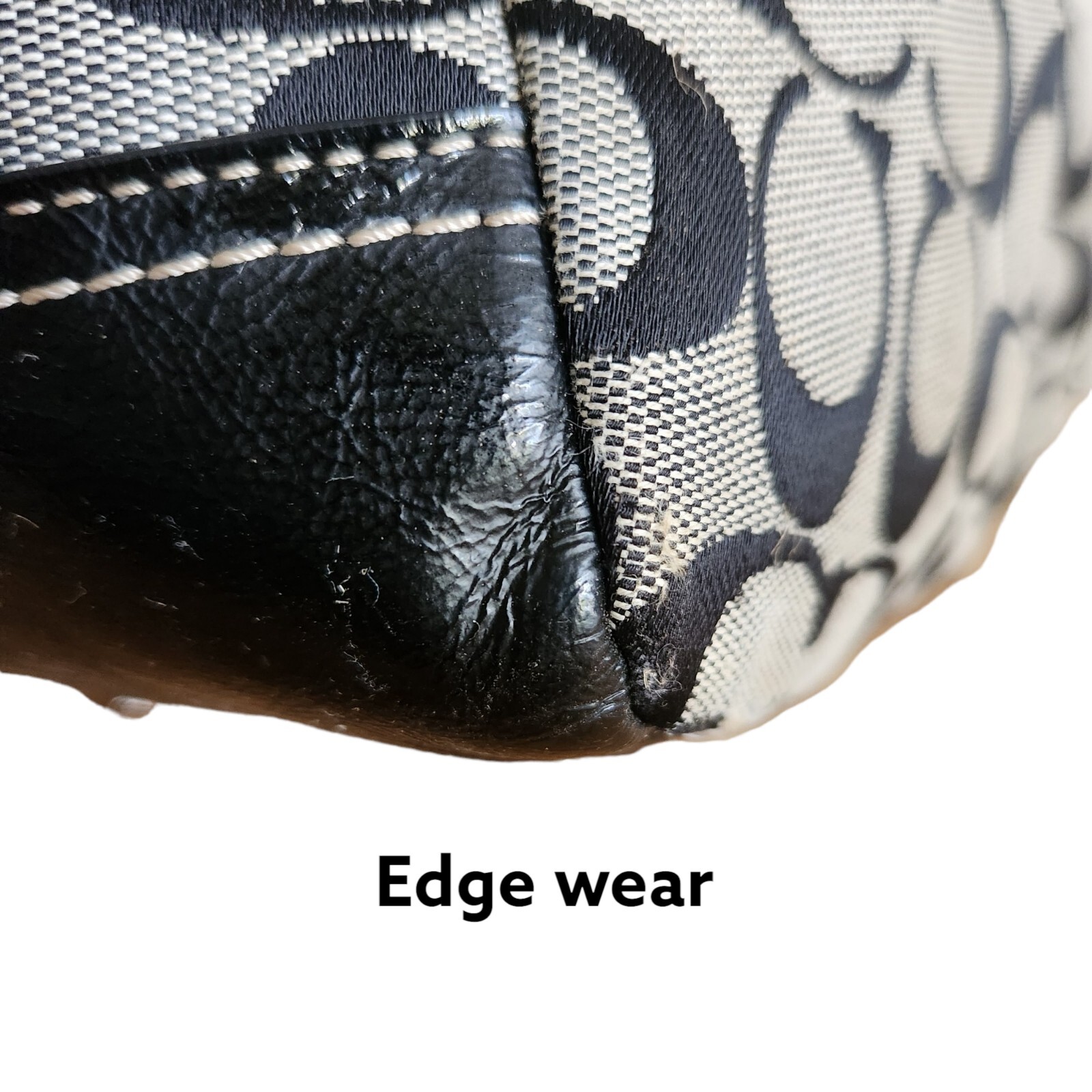 Coach Signature Jacquard Black Pleated Shoulder Bag Tote A1032-f14281 ...