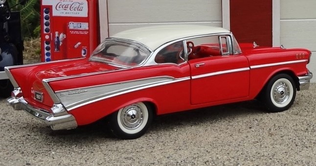 57 Chevy 1957 Chevrolet Built Vintage Car 1 24 Red BelAir 12 Model 56 ...