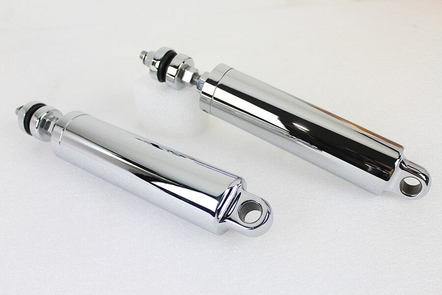 V-Twin 54-0175 Chrome Billet 11" Rear Shock Set 00-17 Harley Softail ...