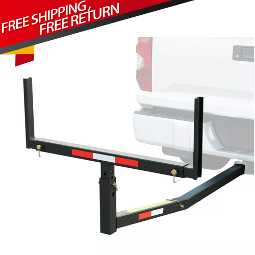 Pick Up Truck Bed Hitch Extender Extension Rack Boat Kayak Lumber Long ...