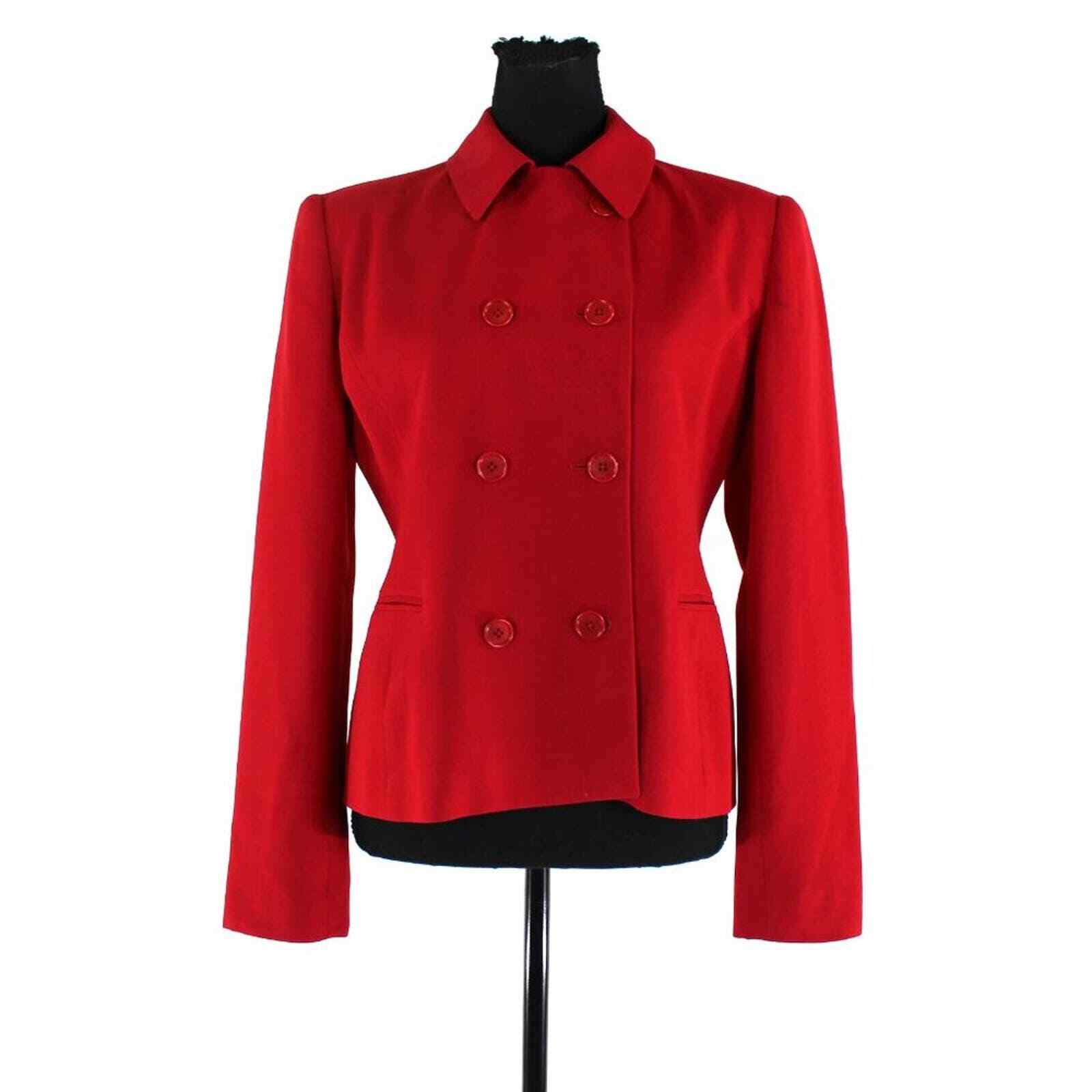 Ralph Lauren Purple Label Red Wool Double Breasted Ja… - Gem