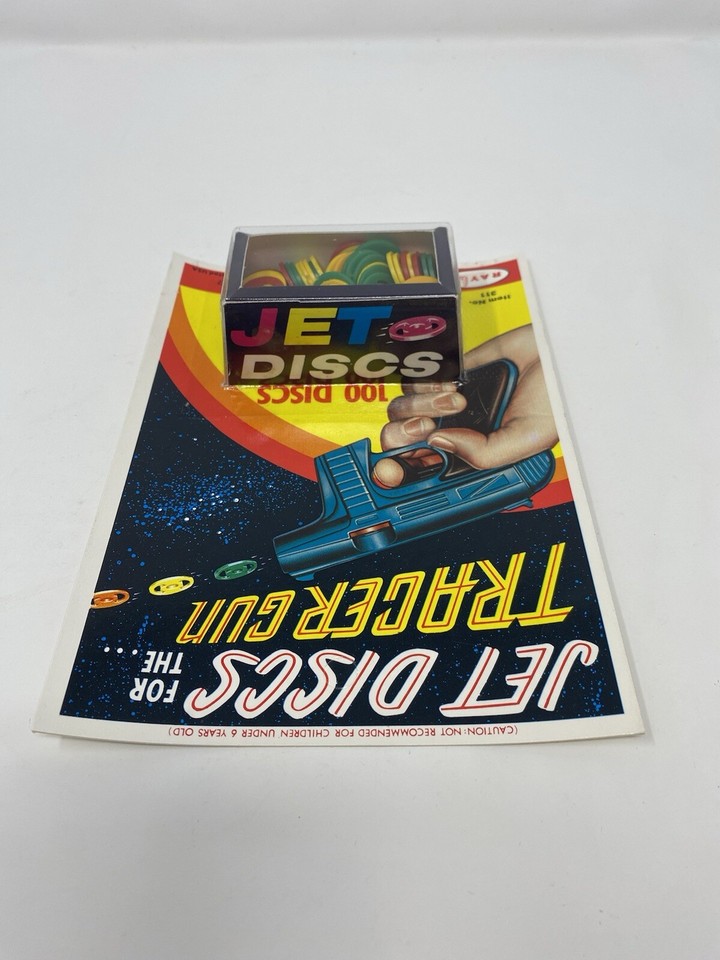 VINTAGE Sci-Fi Toys 1960S-1970s RAY LINE JET TRACER GUN DISCS New old ...
