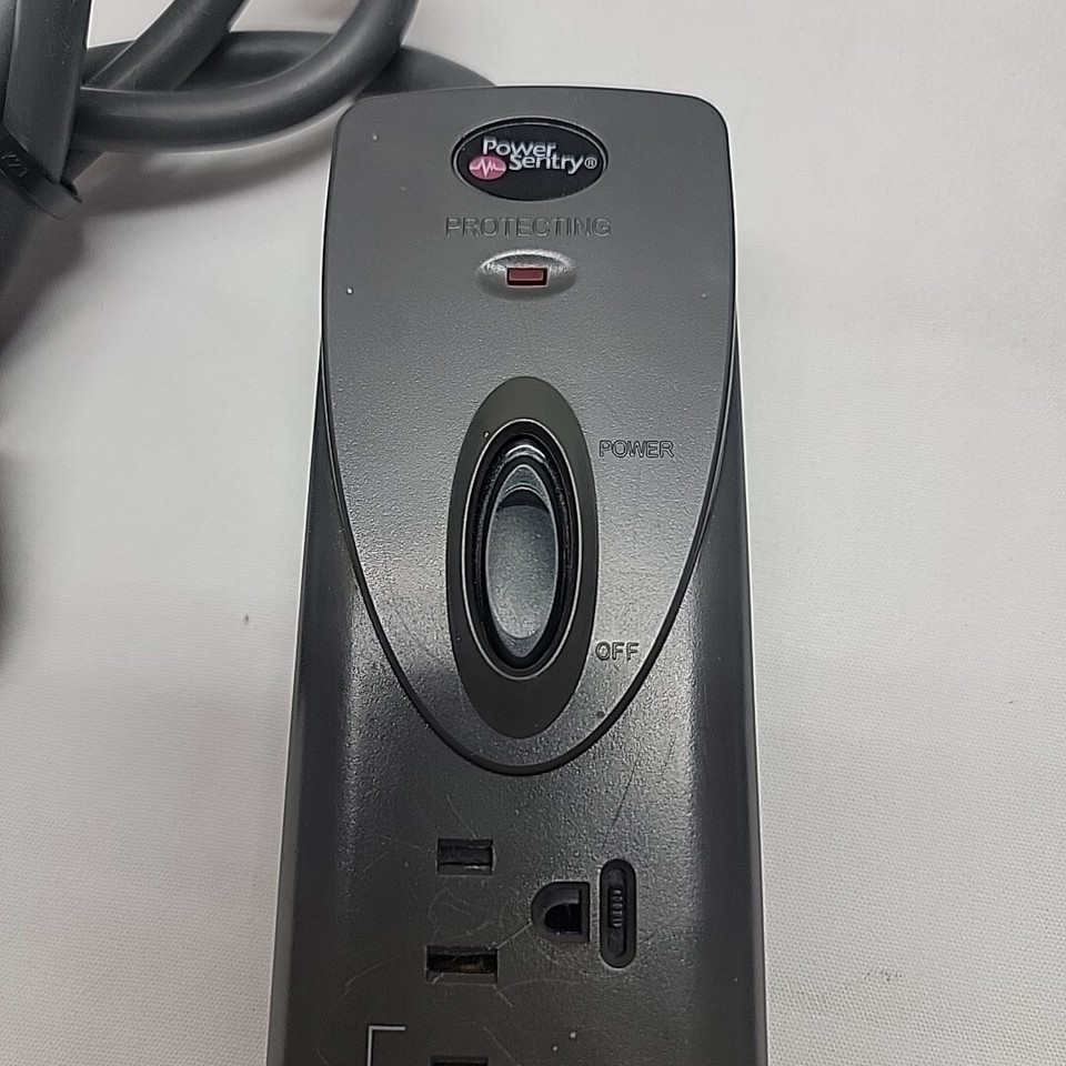 Surge Protector Power Sentry Surge Strip 7 & 12 Outlets Set of 2, black ...