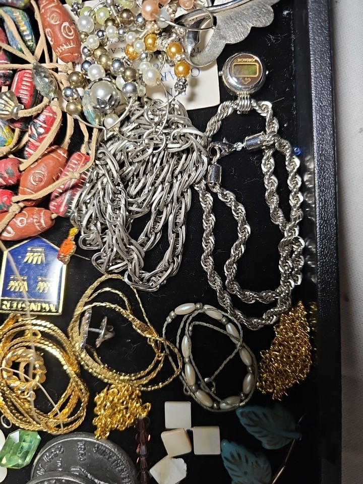 JUNK Jewelry LOT for making crafts or new jewelry Some VINTAGE #44 | eBay