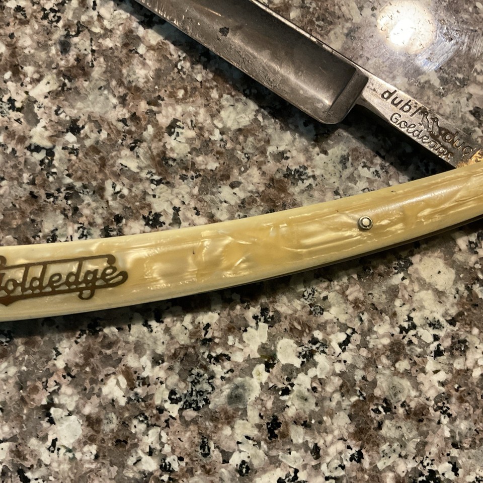 Vintage Dubl Duck Goldedge Straight Razor (Double Duck) | eBay