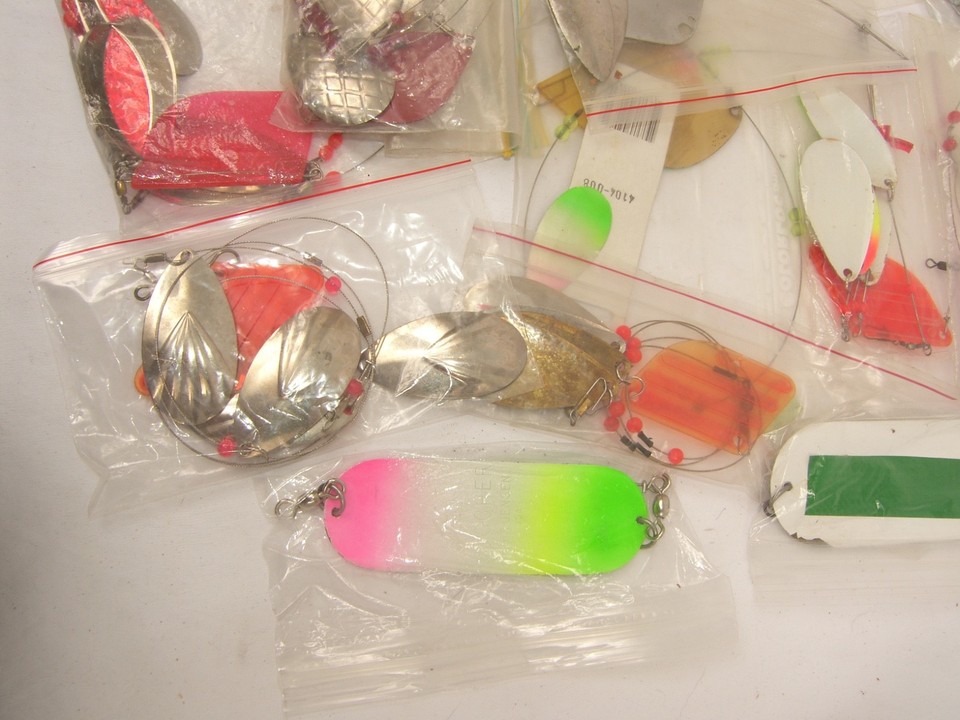 Vintage Lot of 22 Luhr-Jensen Les Davis Bolo+ Spinner Rig Lures Fish ...