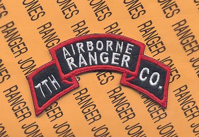 KOREAN WAR 7th Airborne Ranger Company Infantry 4" scroll tab patch | eBay