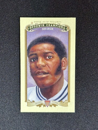 2012 Upper Deck Goodwin Champions Mini Bob Gibson #133 Baseball Card ...