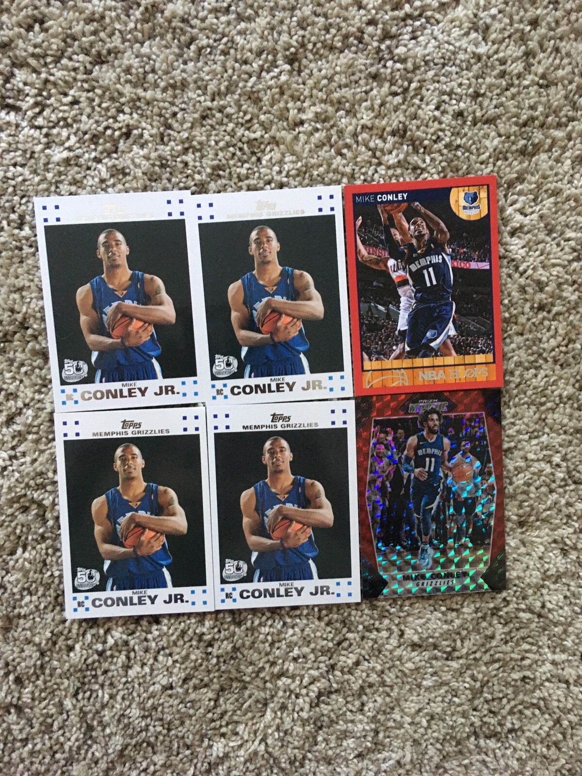 Mike Conley Card Lot (32 Cards) Prizm, Rookie Cards Utah Jazz Memphis ...