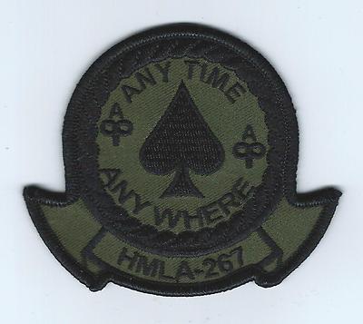 HMLA-267 "ANY TIME ANY WHERE" subdued patch | eBay