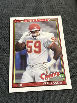 1991 Topps NFL Percy Snow #139 | eBay