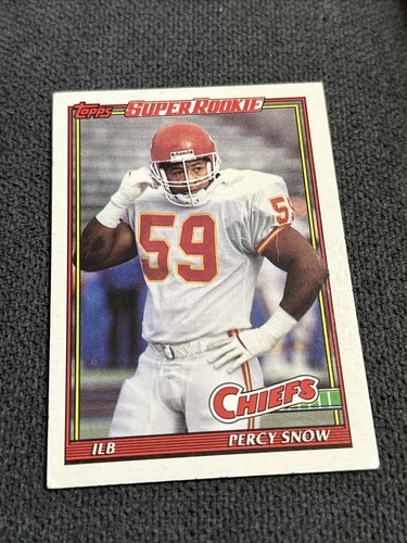 1991 Topps NFL Percy Snow #139 | eBay