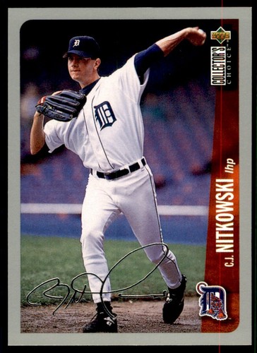 1996 Collector's Choice Silver Signature C.J. Nitkowski Detroit Tigers ...