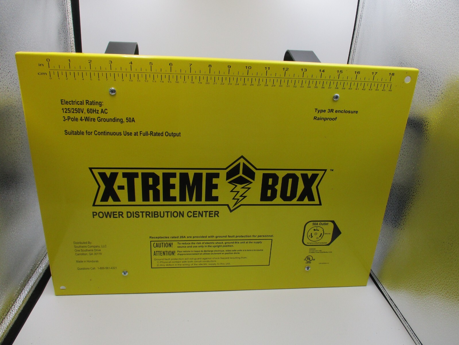 SouthWire Extreme Box Power Distribution Center 125/250v 3P 4W 50A 7 ...