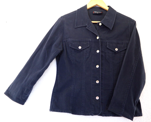 Regatta Ladies Blue Jean Style Brushed Cotton Style Button Front Jacket ...
